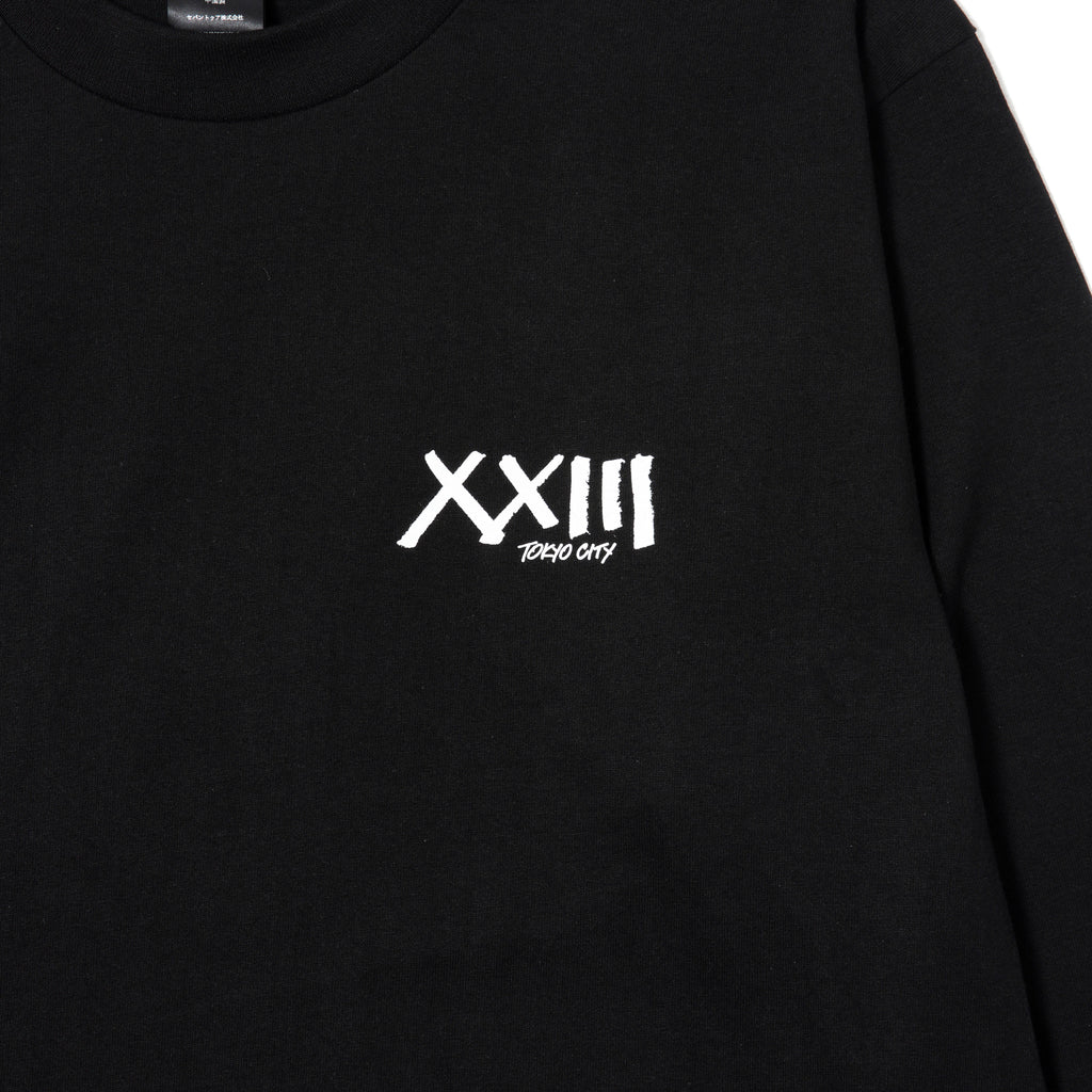 TOKYO CITY L/S TEE BLACK – XXIII C'EST VINGT-TROIS